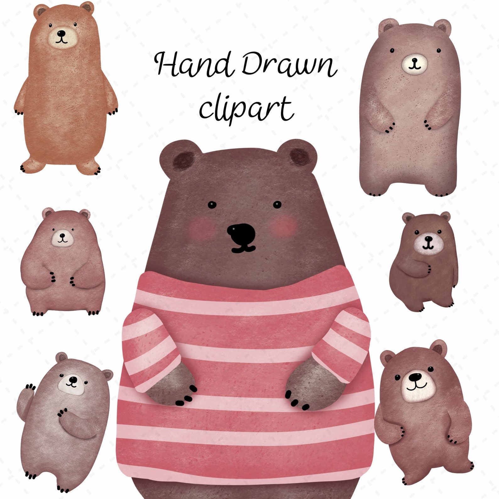 Cute Bears Cliparts, Cute Brown Bears, Bear Cliparts, Teddy Bears ...