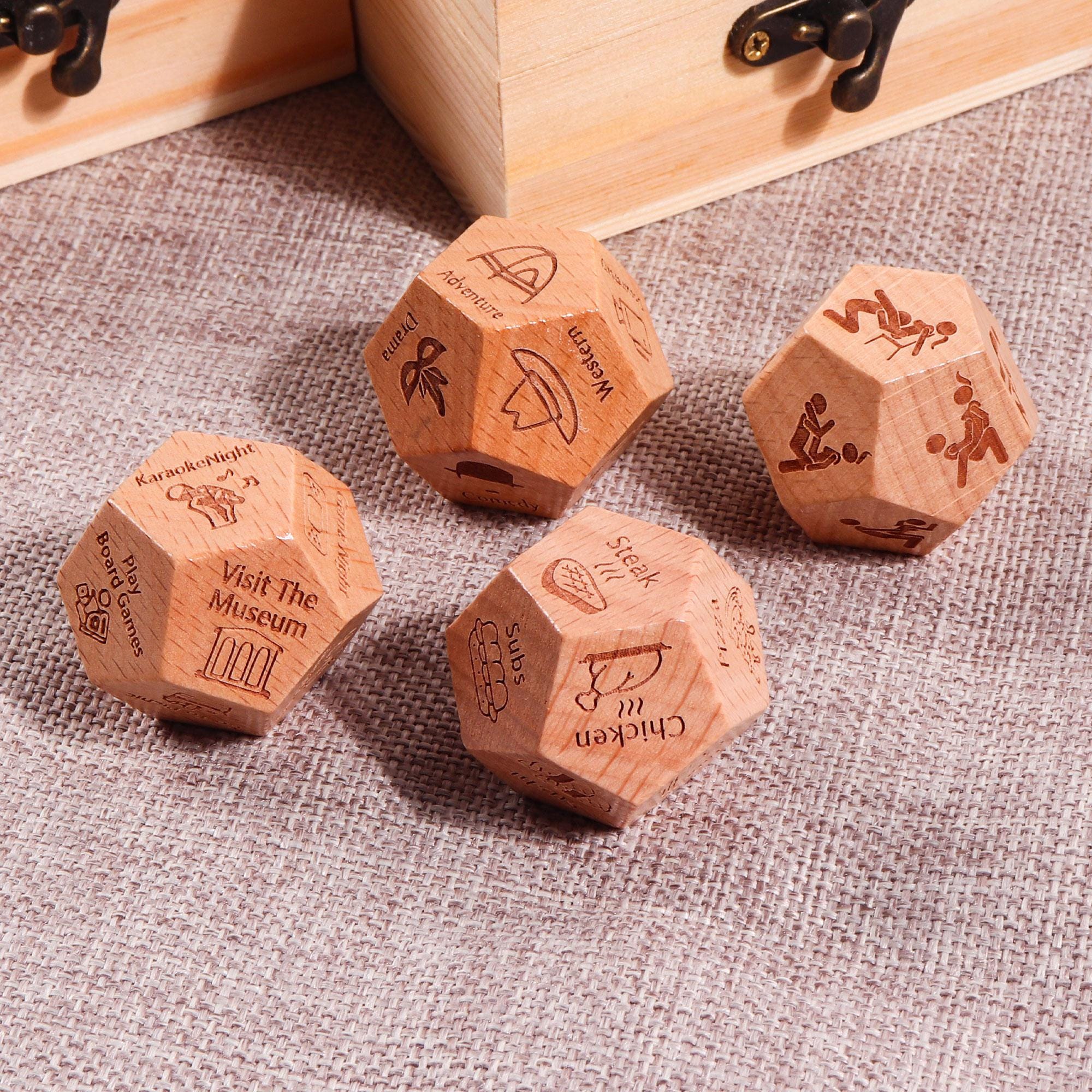 Personalised Date Dice Set-anniversary Gifts, Couple Dices, Position ...