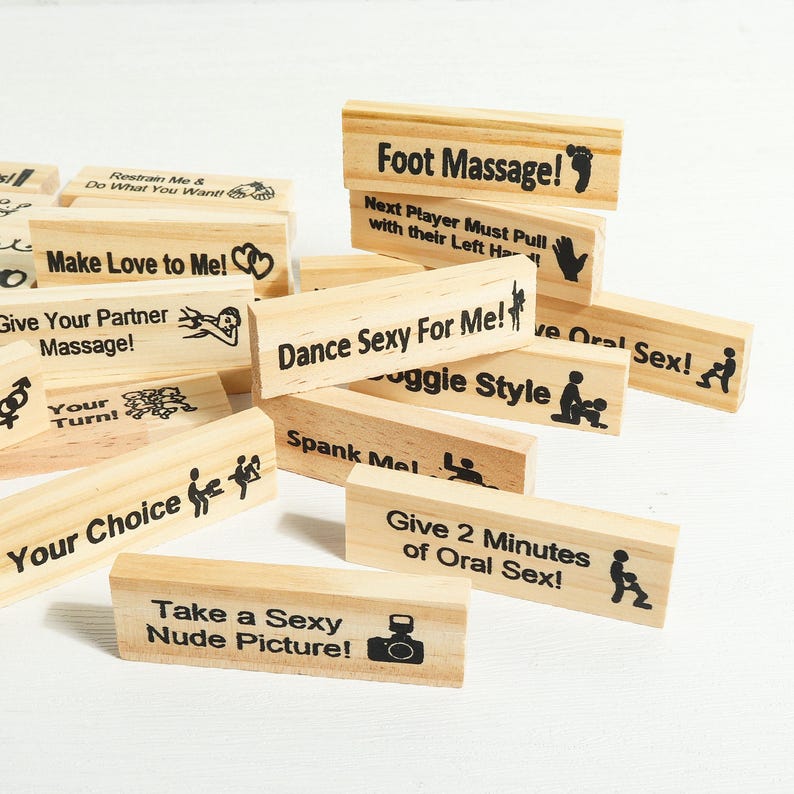 Personalized Block Tower Game for Couples - Valentine's Day ...