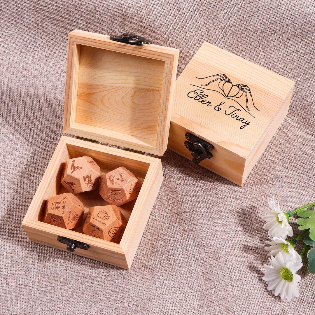 Personalised Date Dice Set-anniversary Gifts, Couple Dices, Position ...