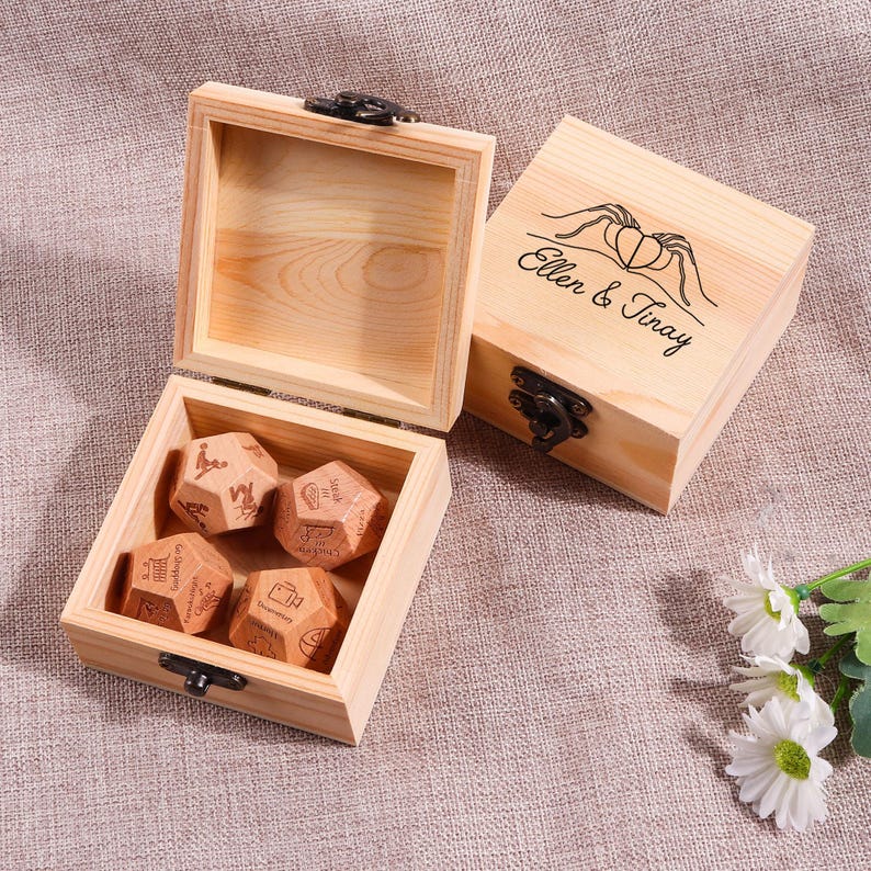 Personalised Date Dice Set-anniversary Gifts, Couple Dices, Position ...