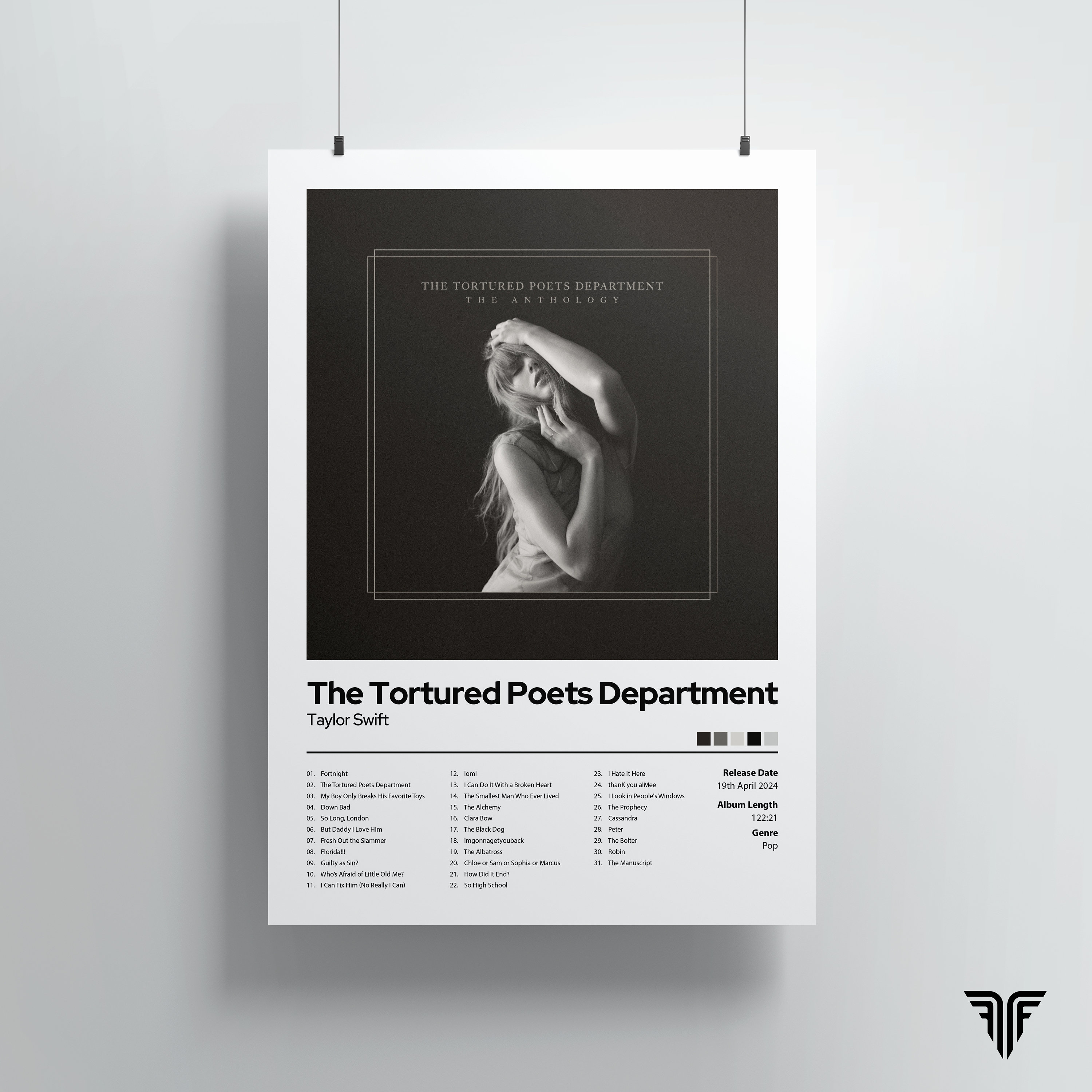 Taylor | The Tortured Poets Department - The Anthology | Album Artwork Music Poster sold by ...