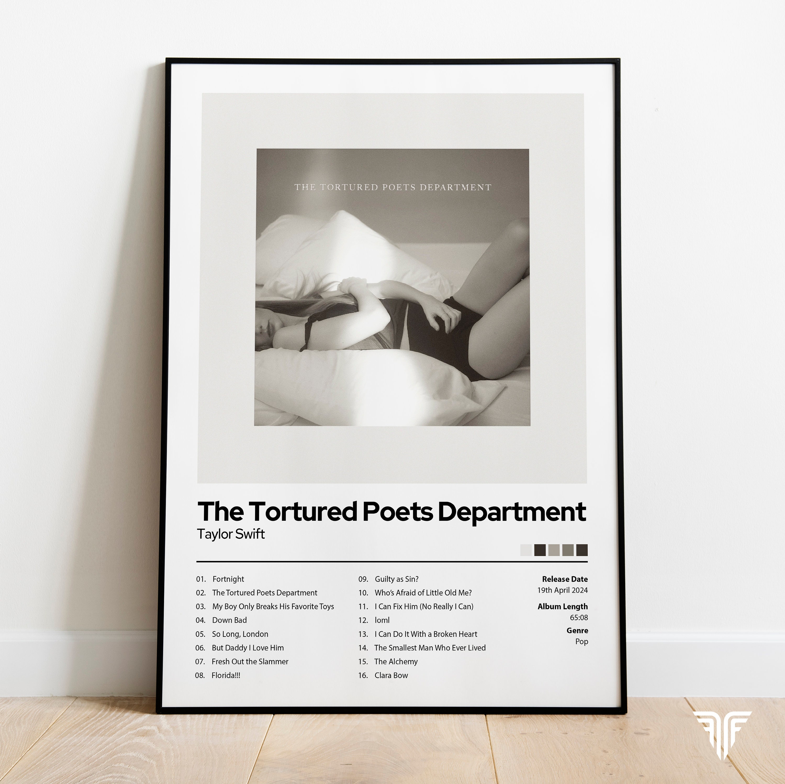 Taylor Swift the Tortured Poets Department Album Artwork Music Poster ...