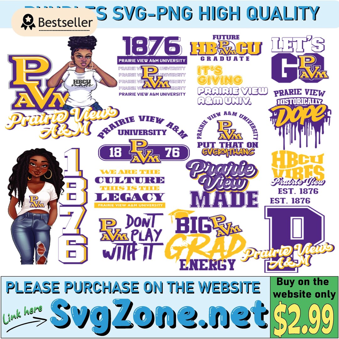 Prairie View A&M University Svg New Hbcu Collection 2023 - Etsy