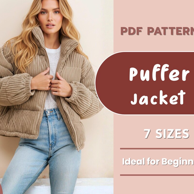 Puffer Coat Pattern - Etsy