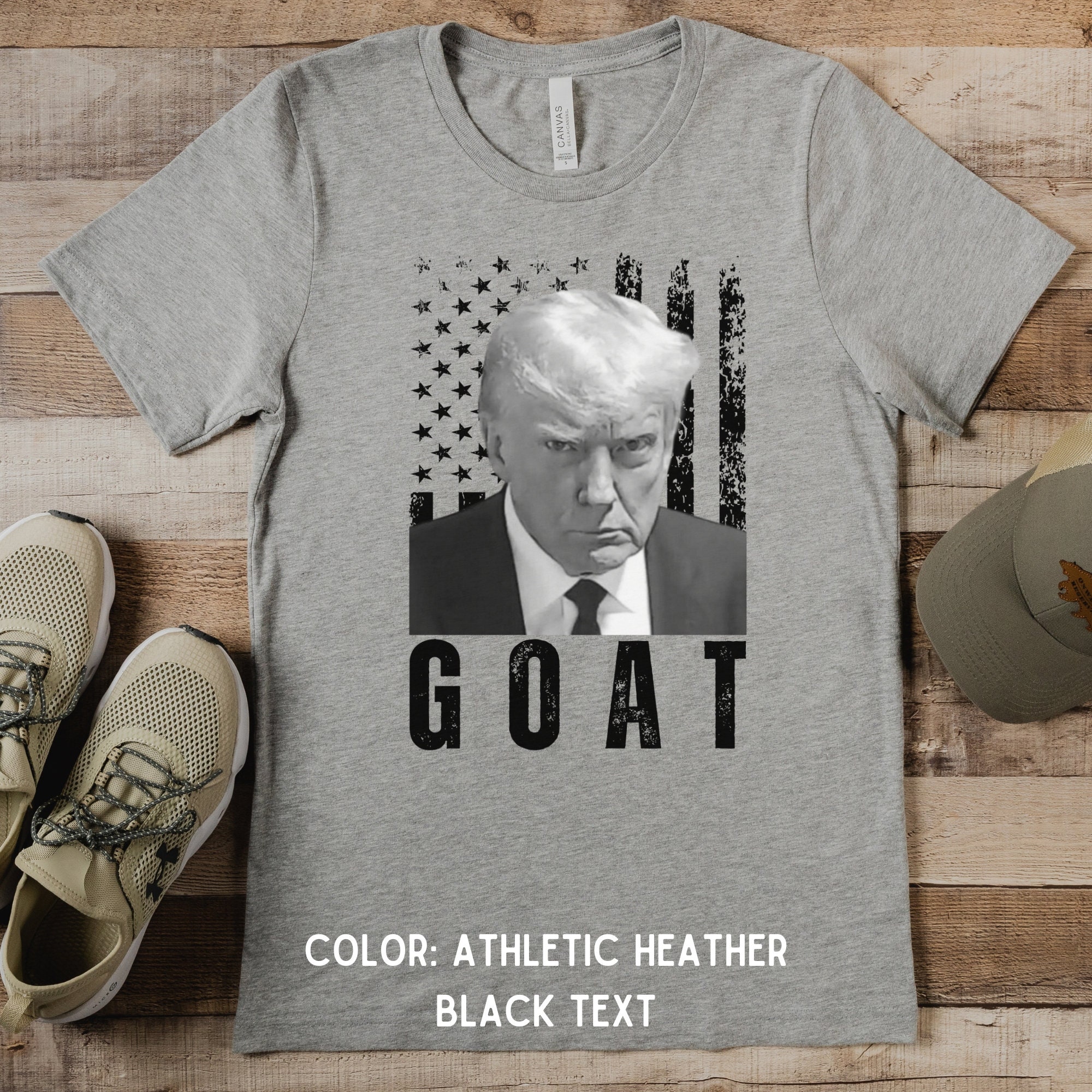 GOAT Trump Mugshot Hoodie, Donaldtrump 2024 Sweatshirt, Trump Mug Shot ...
