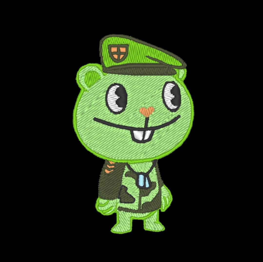 Flippy From Happy Tree Friends Embroidery Design - Etsy