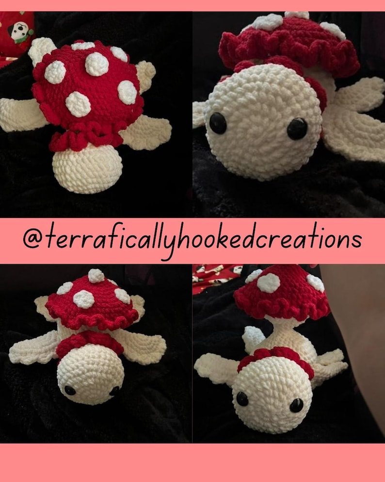 PDF Poppy the Pop-it Mushroom Turtle Crochet Pattern Amigurumi PDF ...