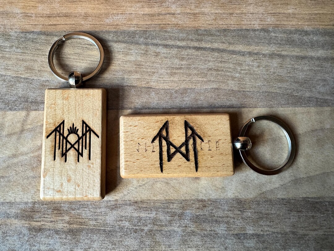 Sleep Token Logo Wooden Keyring. Laser Etched Tag. - Etsy