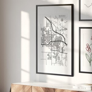 Custom Hand Drawn Map | Digital Download or Canvas or Matte Poster ...