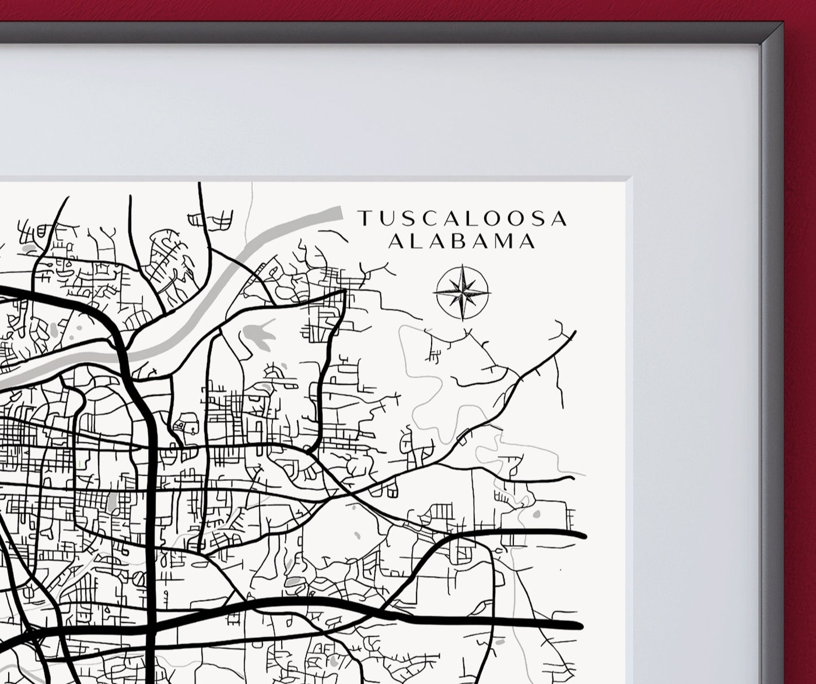 Custom Hand Drawn Map Digital Download or Canvas or Matte Poster Any ...