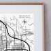 Custom Hand Drawn Map Digital Download or Canvas or Matte Poster Any ...
