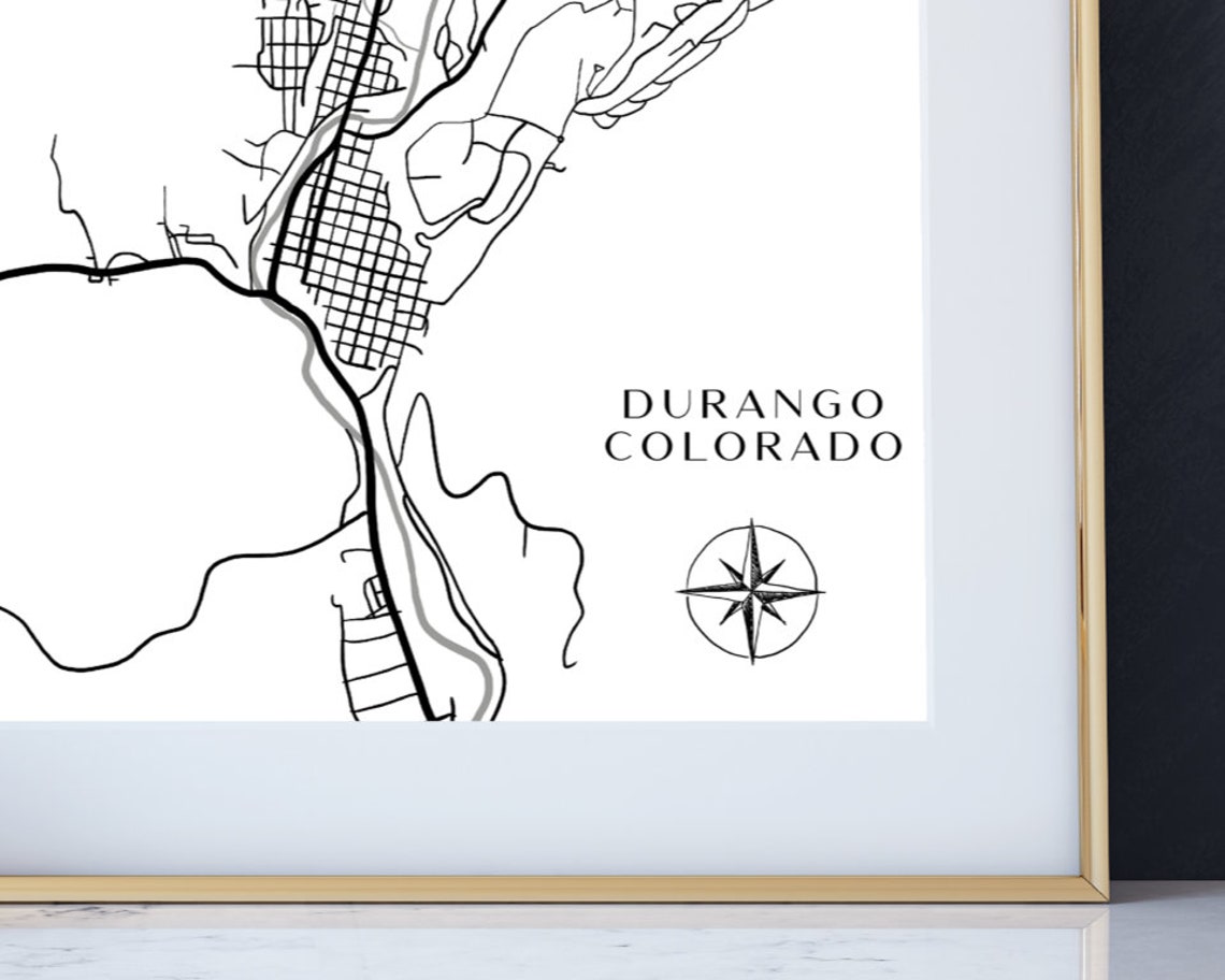Custom Hand Drawn Map Digital Download or Canvas or Matte Poster Any ...