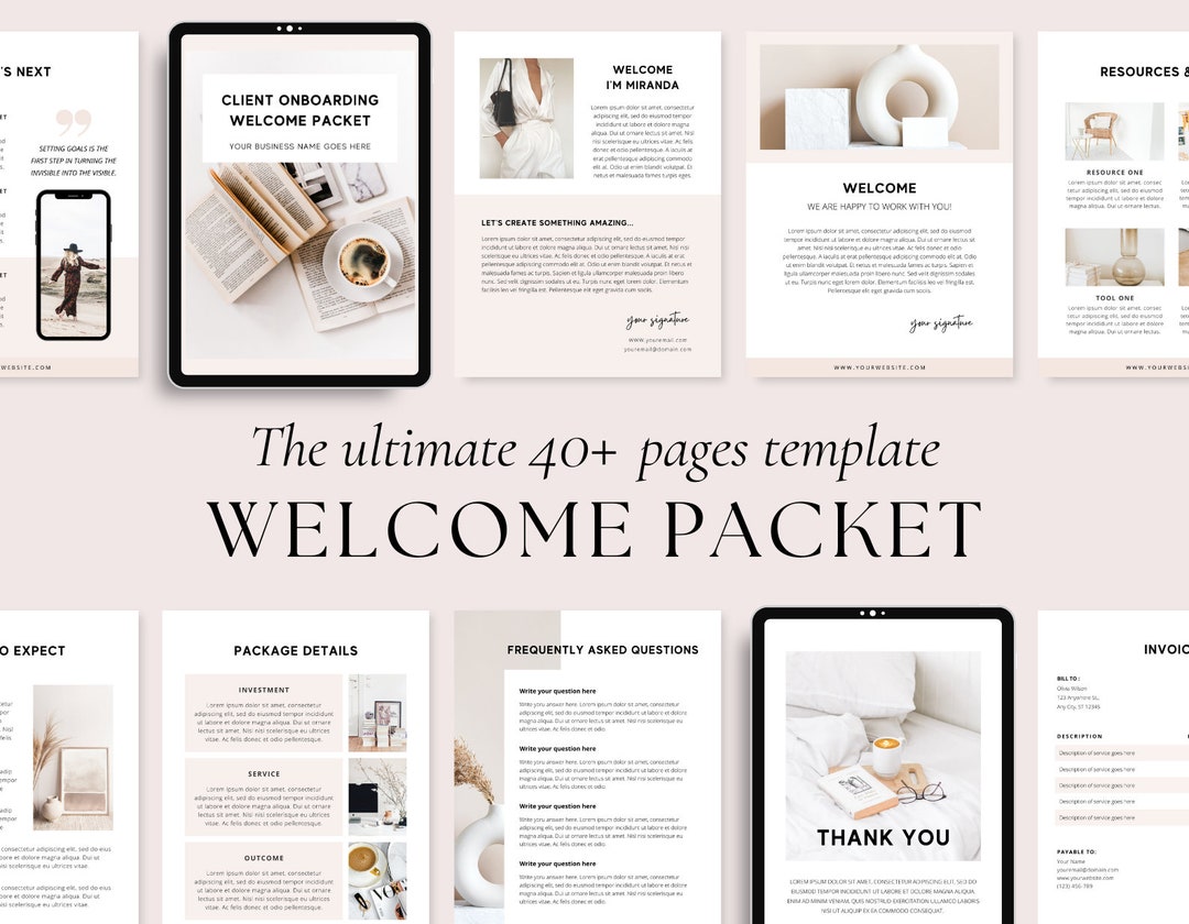 Client Welcome Packet Template Virtual Assistant Welcome - Etsy