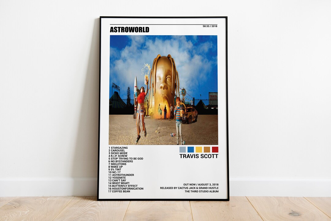 Travis Scott Poster Astroworld Tracklist Album Cover - Etsy