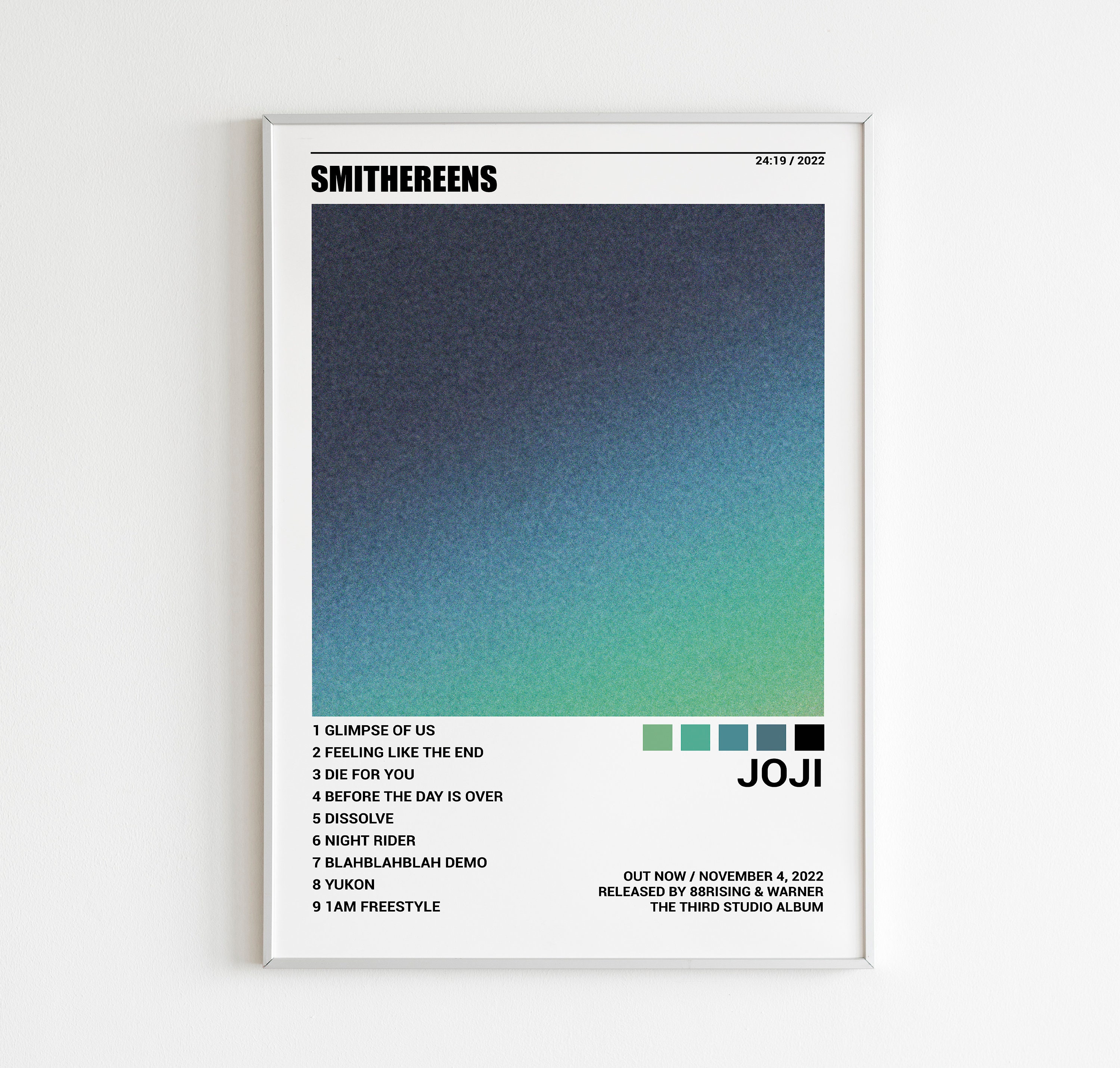 Joji Posters Smithereens Poster Joji Tracklist Album Cover - Etsy