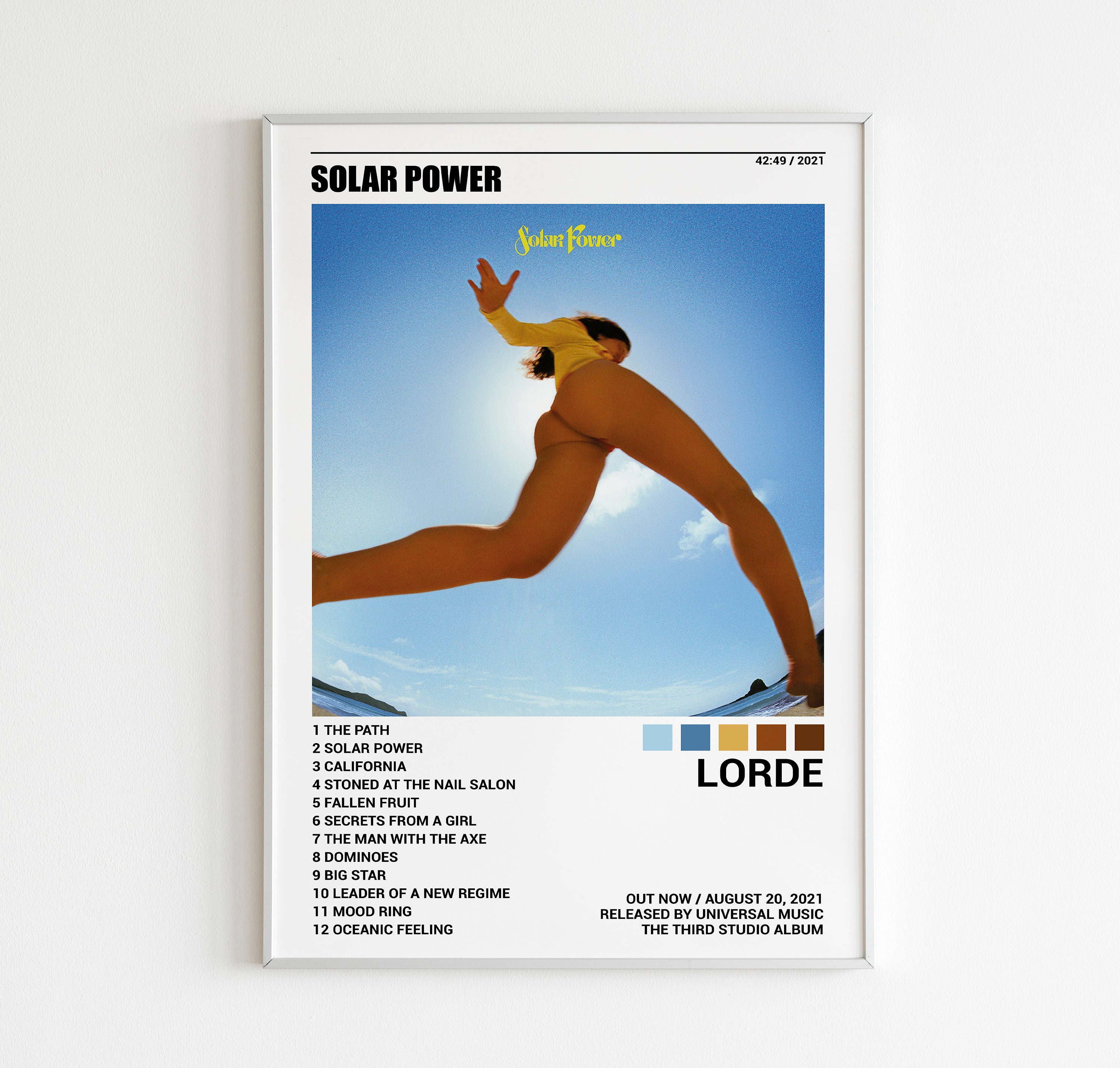 Lorde Posters Solar Power Poster Lorde Solar Power Album - Etsy