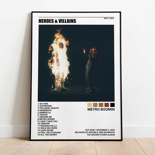 Heroes and Villains Poster - Etsy