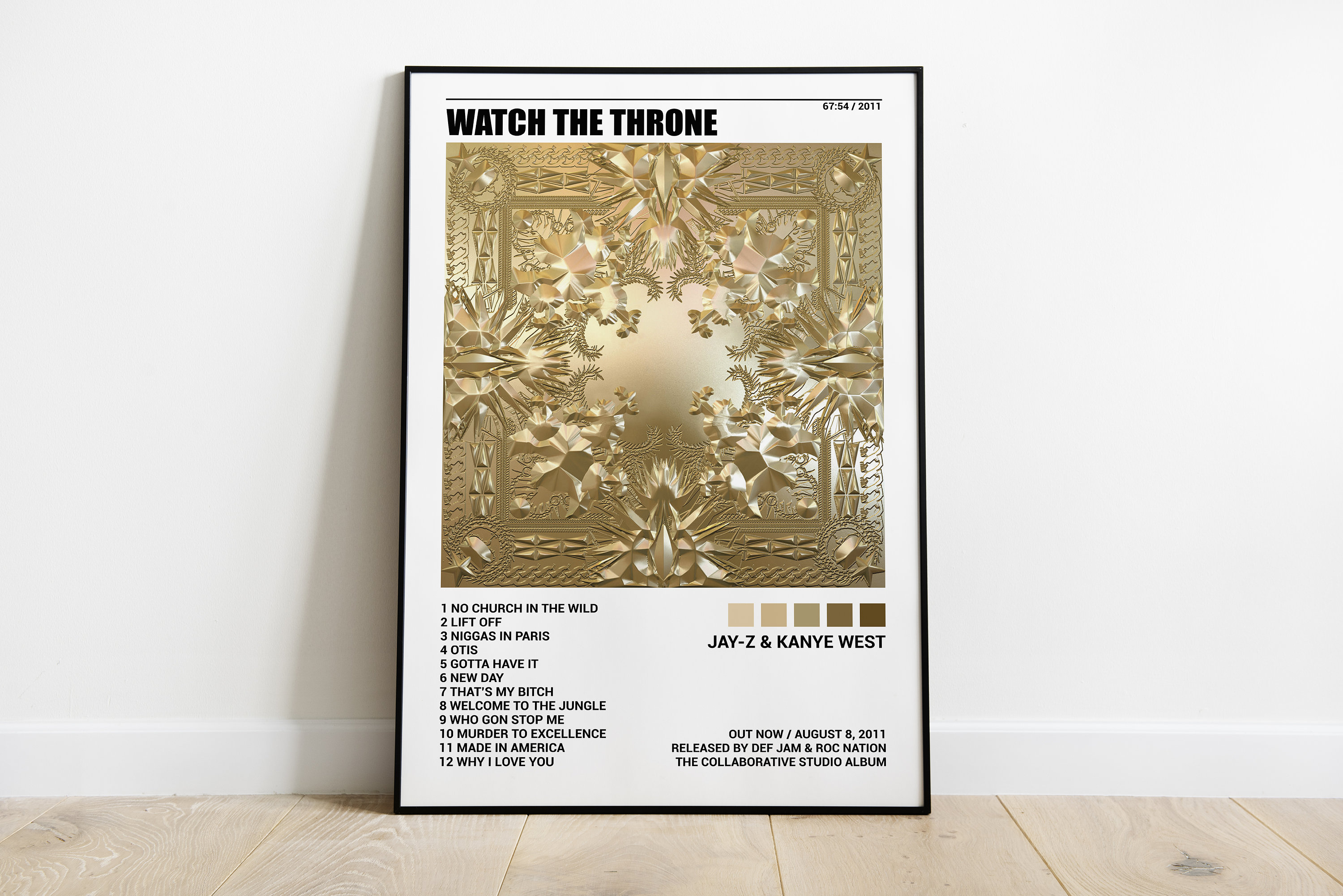 Watch The Throne Album Cover Wallpaper