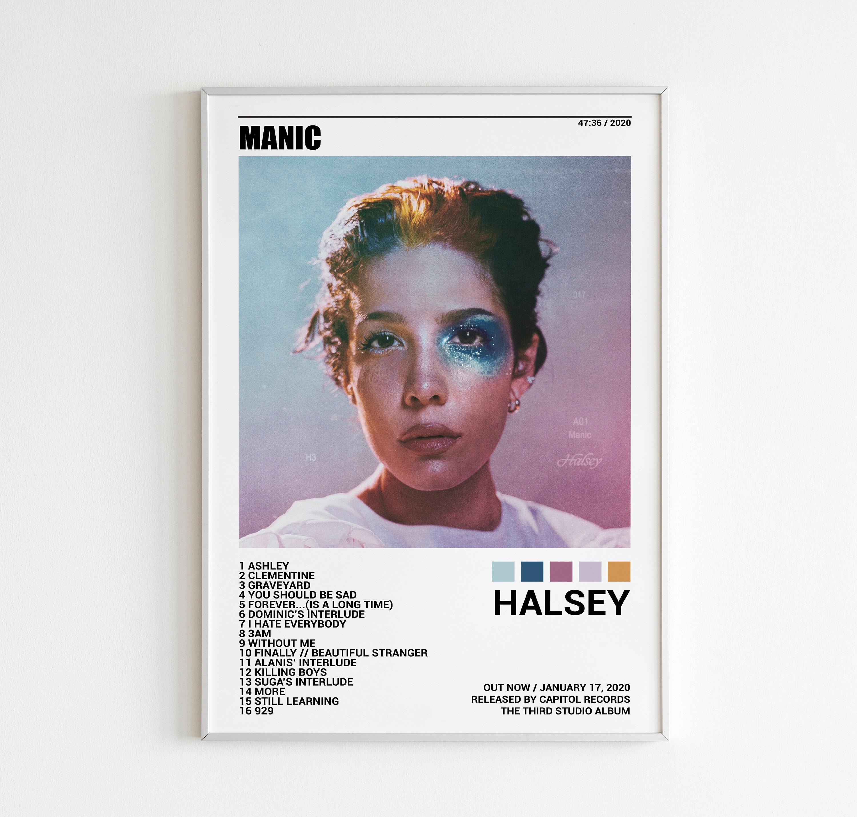 Halsey Manic Halsey Posters Manic Poster Album Cover - Etsy