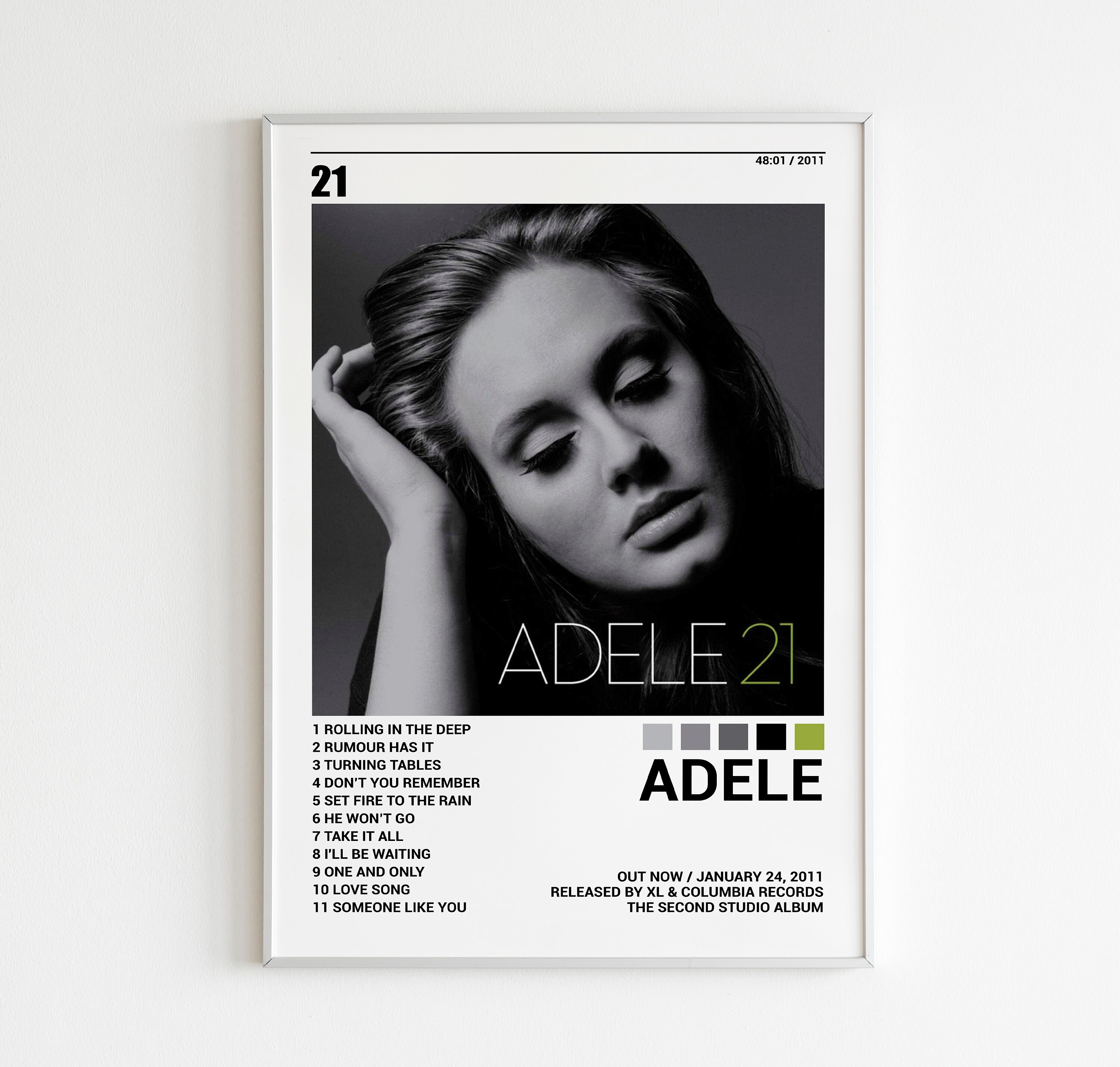 Adele Posters , 21 Poster , Adele 21 , Album Cover Poster sold by Diego ...