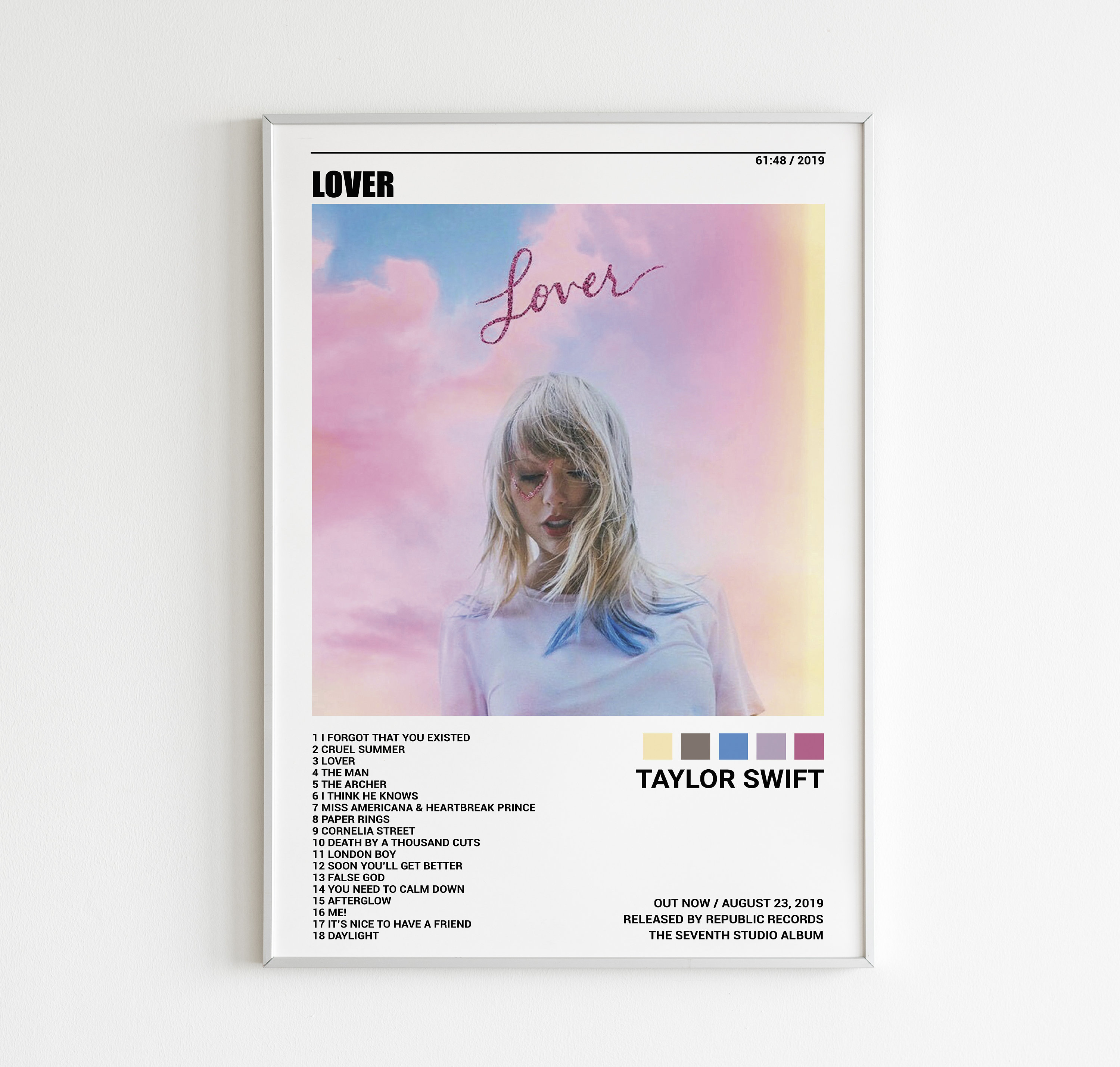 Taylor Posters , Lover Poster , Album Cover PosterはPromising Puffによって販売 ...