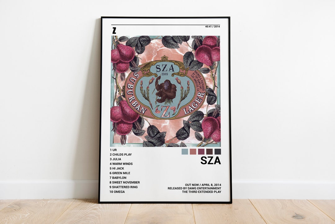 SZA Poster Z Poster SZA Tracklist Album Cover Poster - Etsy