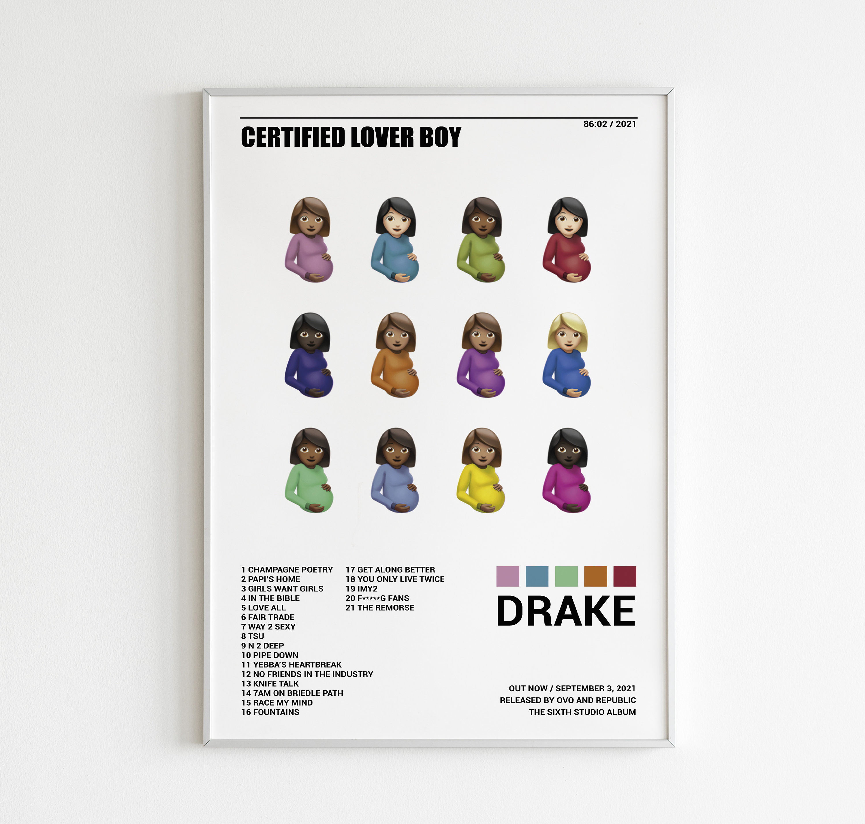 Drake Poster , Certified Lover Boy Poster sold by Viacheslav M. | SKU ...