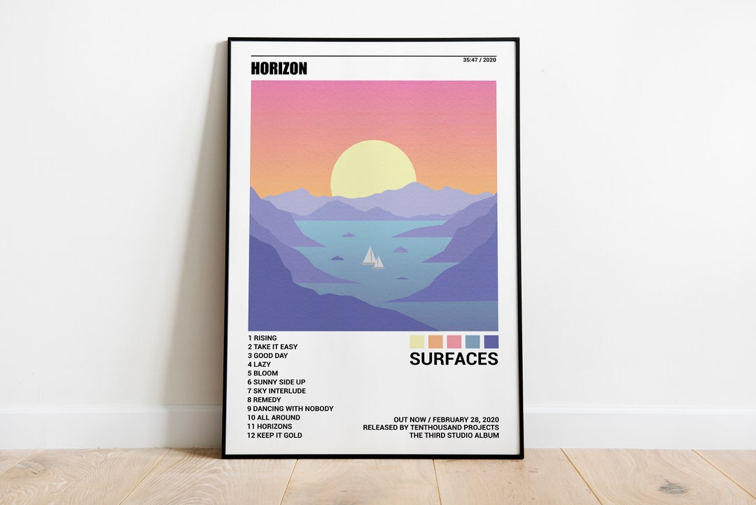 Surfaces Posters Horizon Poster Album Cover Poster - Etsy