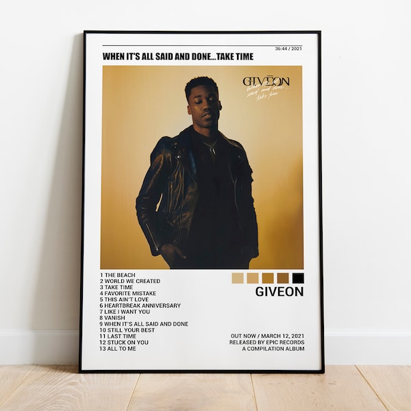 Giveon Album Cover Poster - Etsy UK