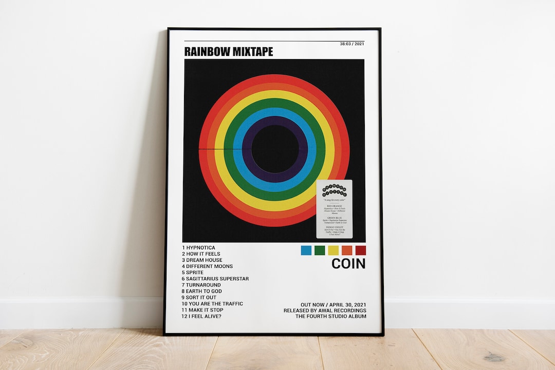 COIN Posters Rainbow Mixtape Poster Album Cover Poster - Etsy
