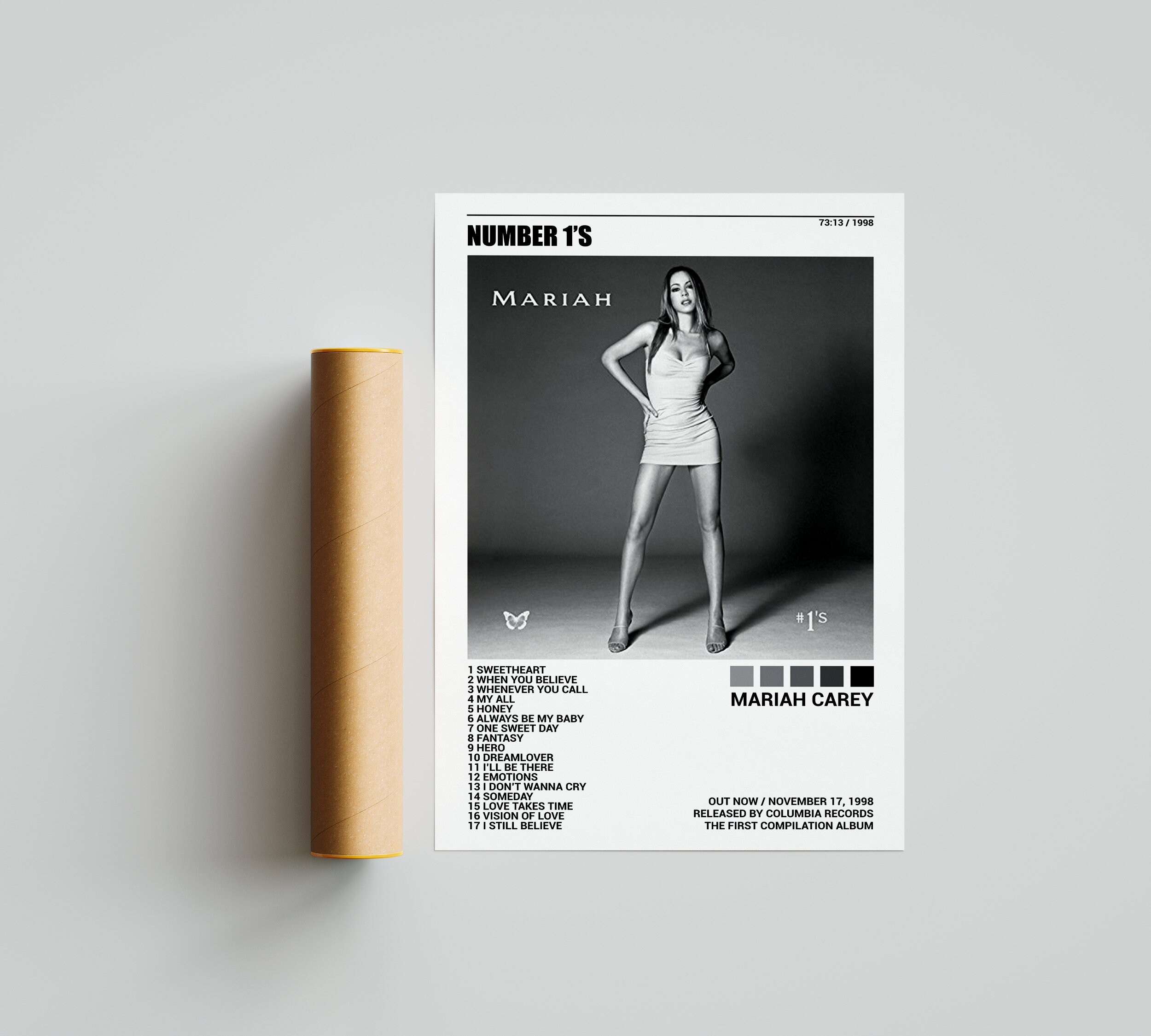 Mariah Carey Posters , Number 1s Poster | Printerval Japan