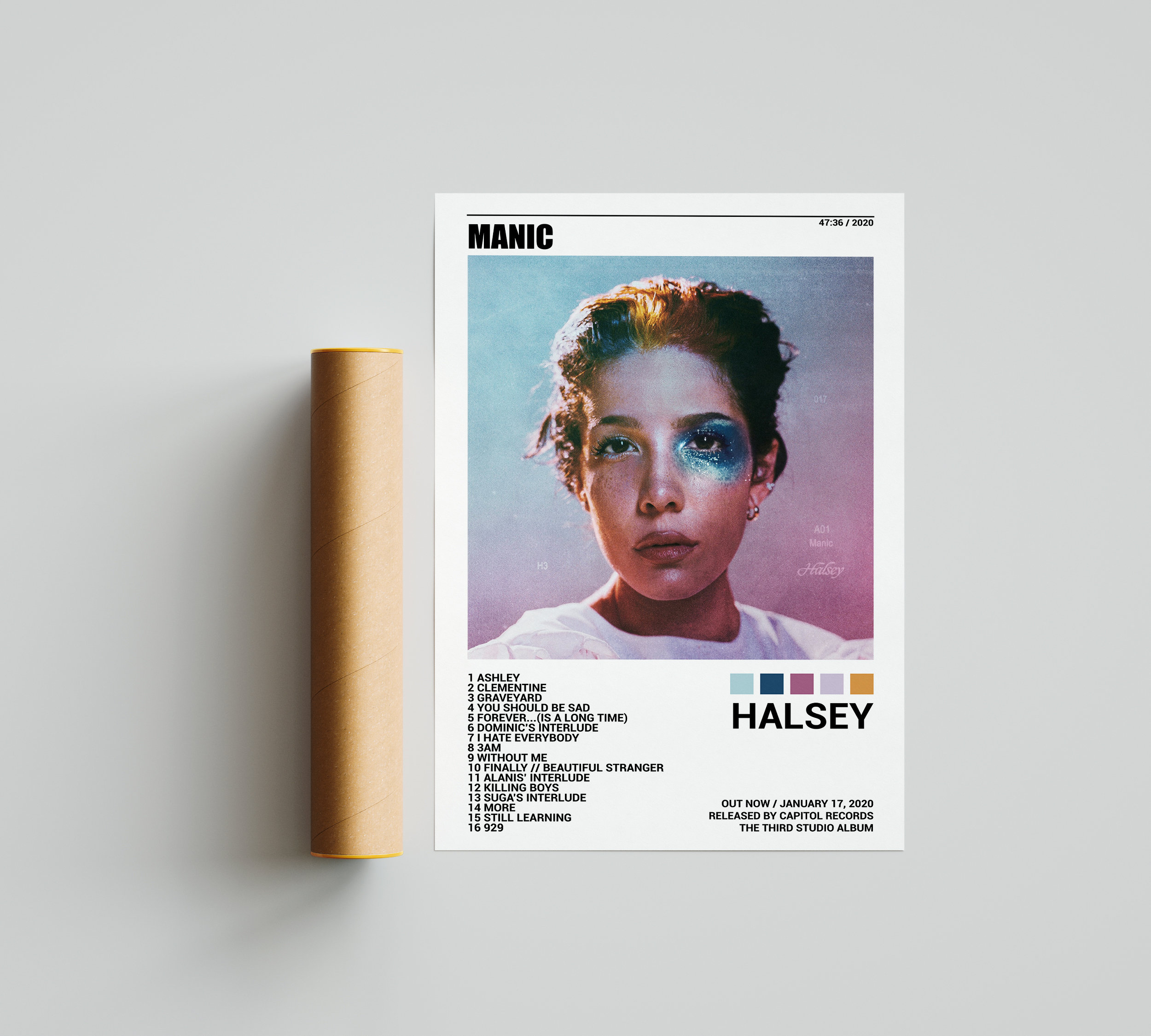 Halsey Manic Halsey Posters Manic Poster Album Cover - Etsy