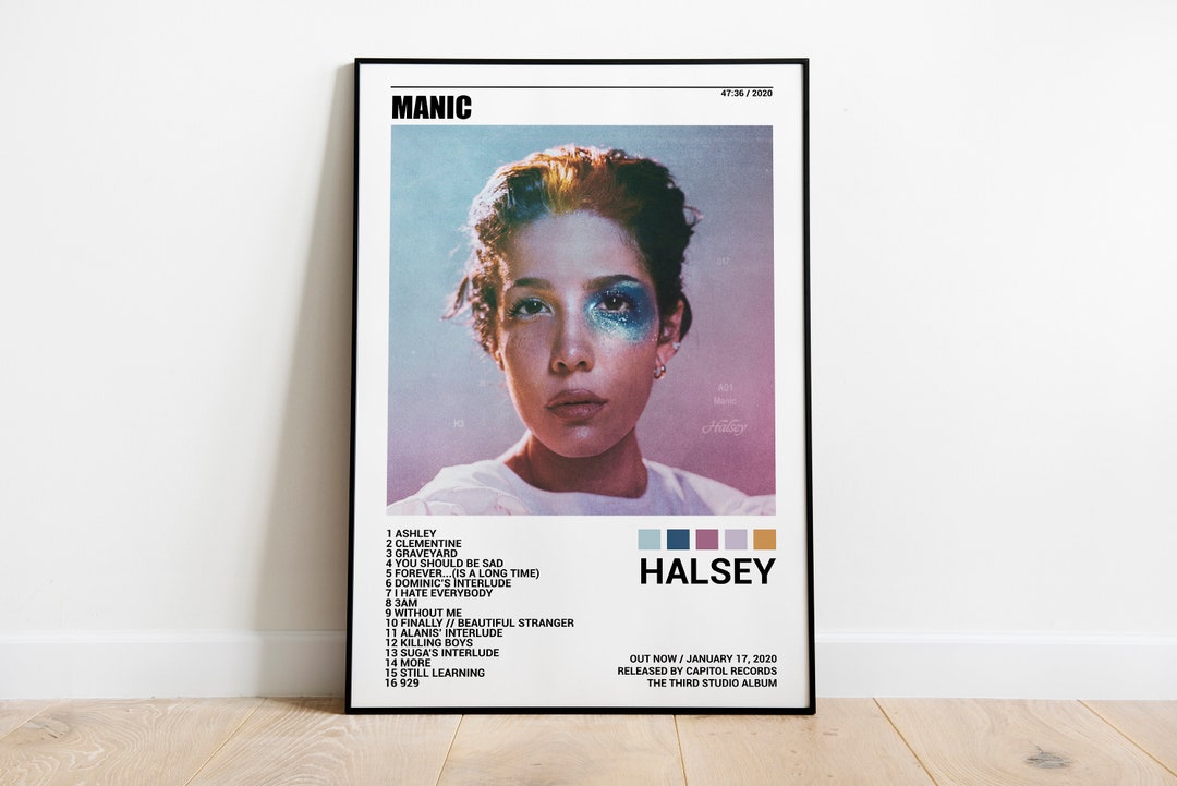 Halsey Manic Halsey Posters Manic Poster Album Cover - Etsy