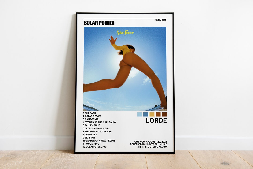 Lorde Posters Solar Power Poster Lorde Solar Power Album - Etsy