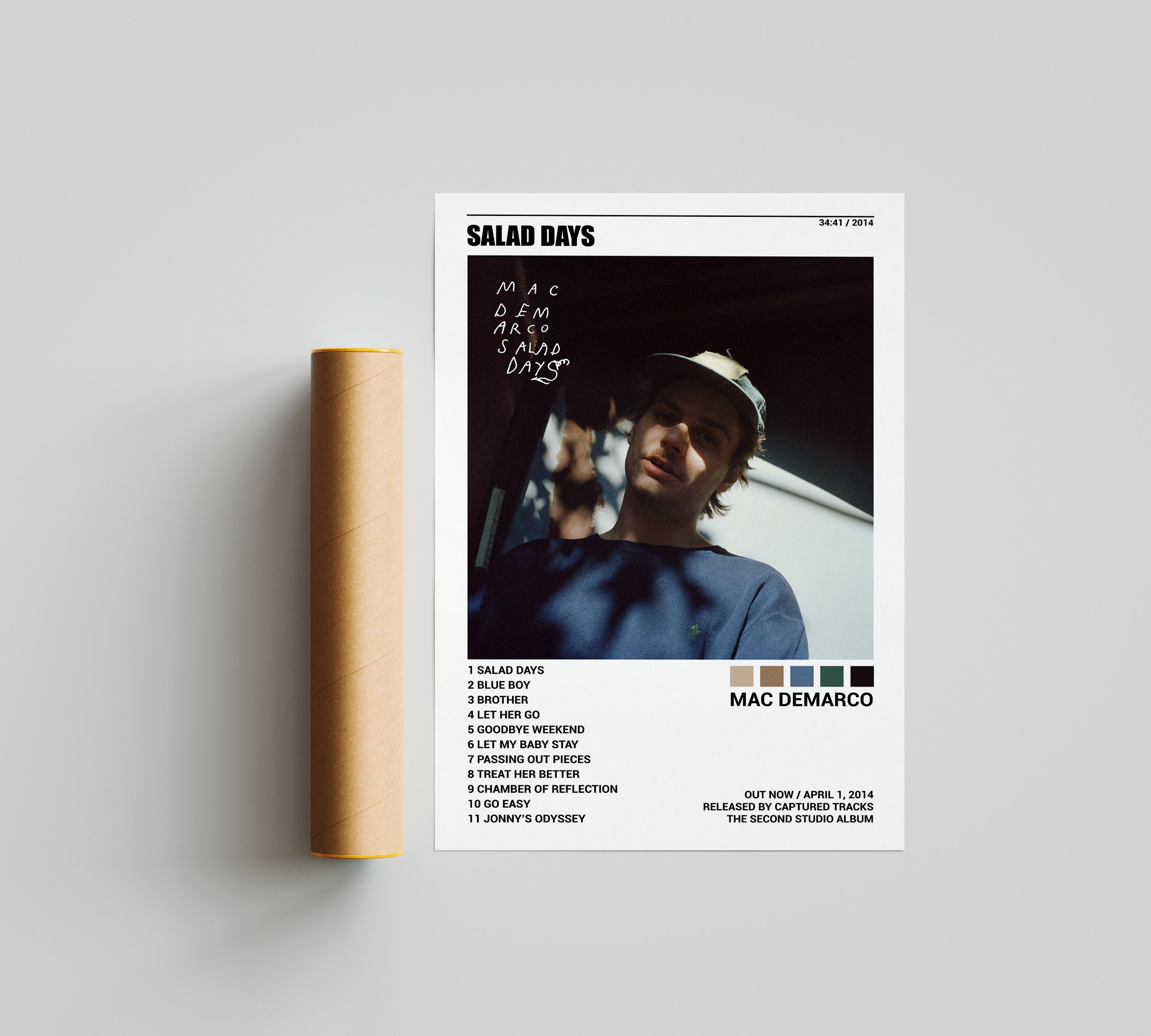 Mac DeMarco Posters , Salad Days Poster , Album Cover Poster sold by ...