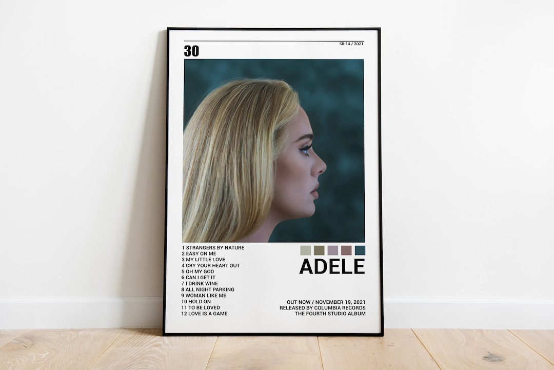 Adele Posters 30 Poster Adele 30 Album Cover Poster - Etsy