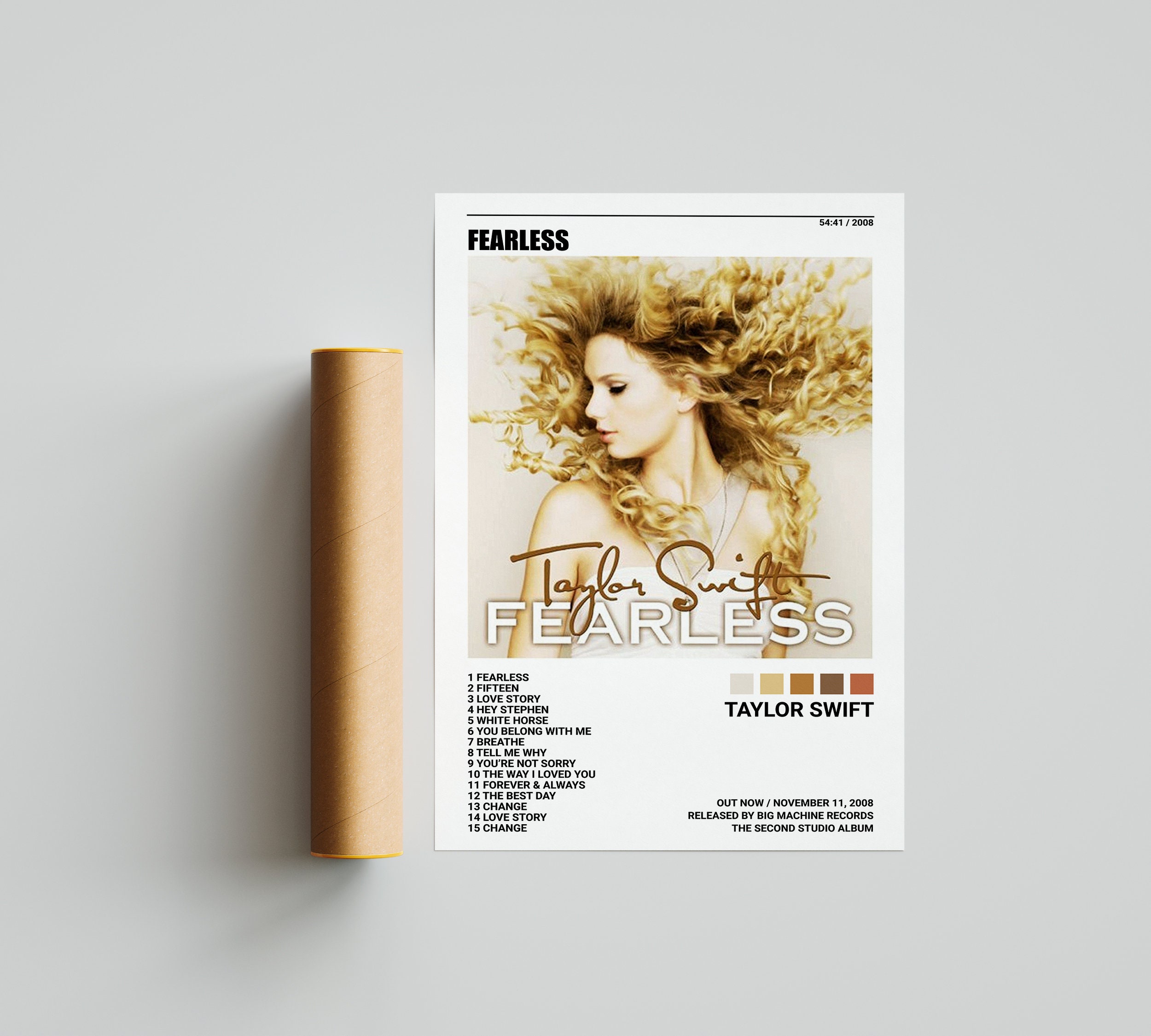Taylor Posters , Fearless Poster , Album Cover Poster sold by ...