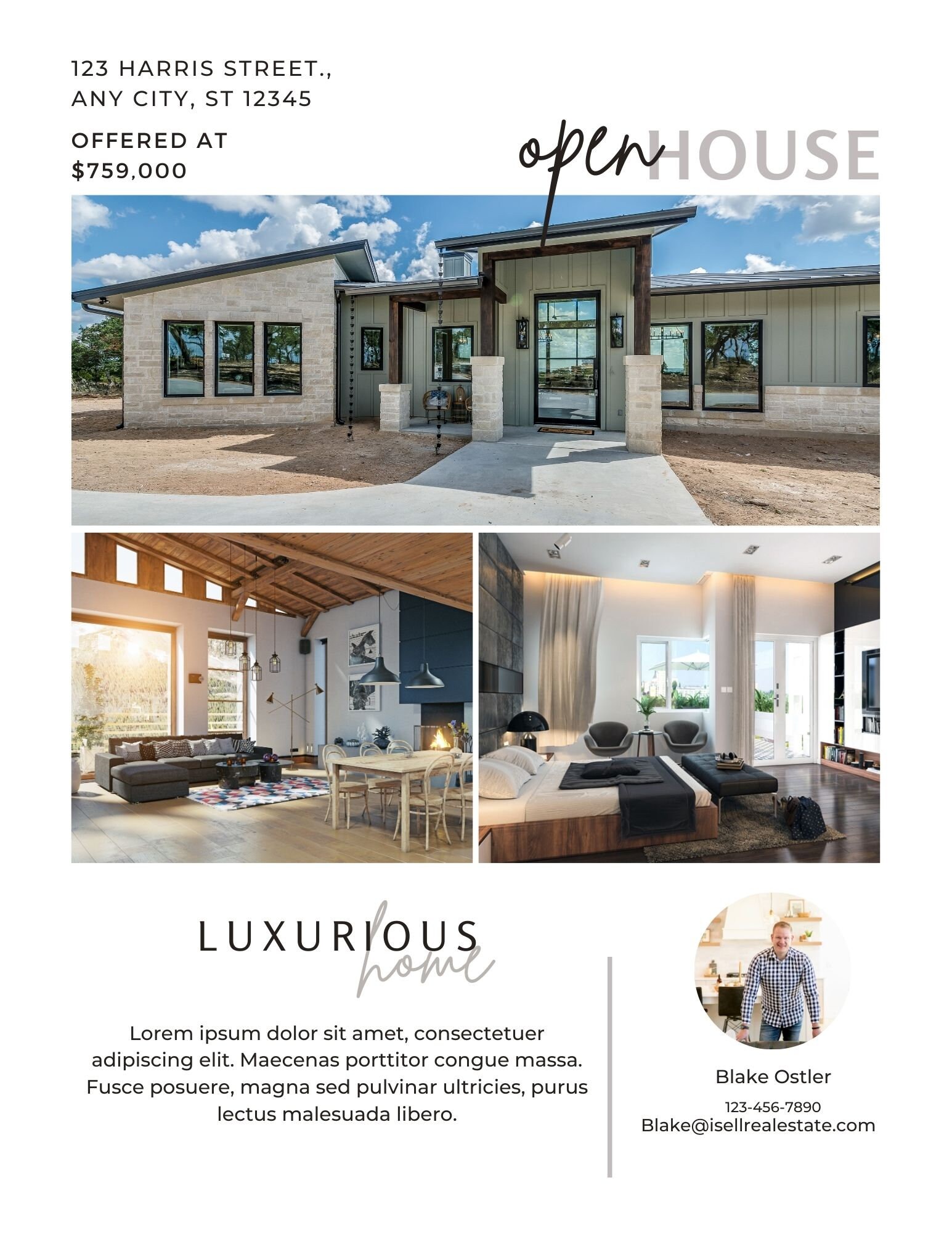 Open House Templates - Etsy