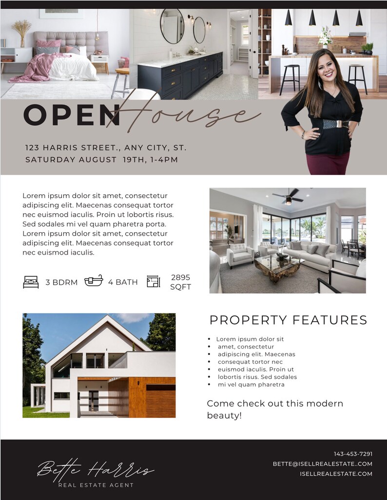 Open House Templates - Etsy