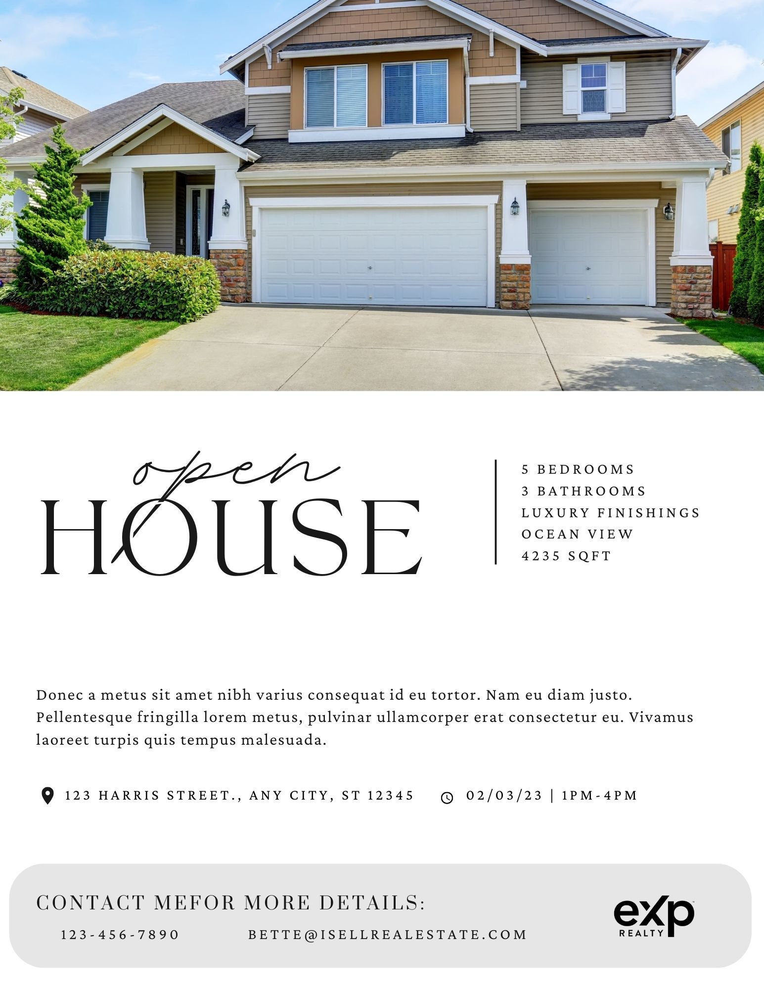 Open House Templates - Etsy