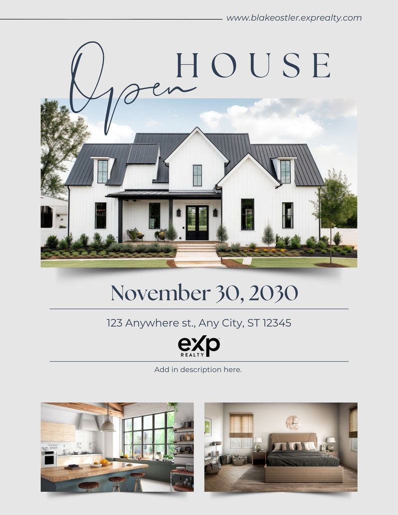 Open House Templates - Etsy