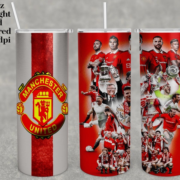 Manchester United Tumbler - Etsy
