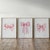 Pink Bow Wall Art Set of 3 Preppy Aesthetic Decor for Teen Room, Pastel ...