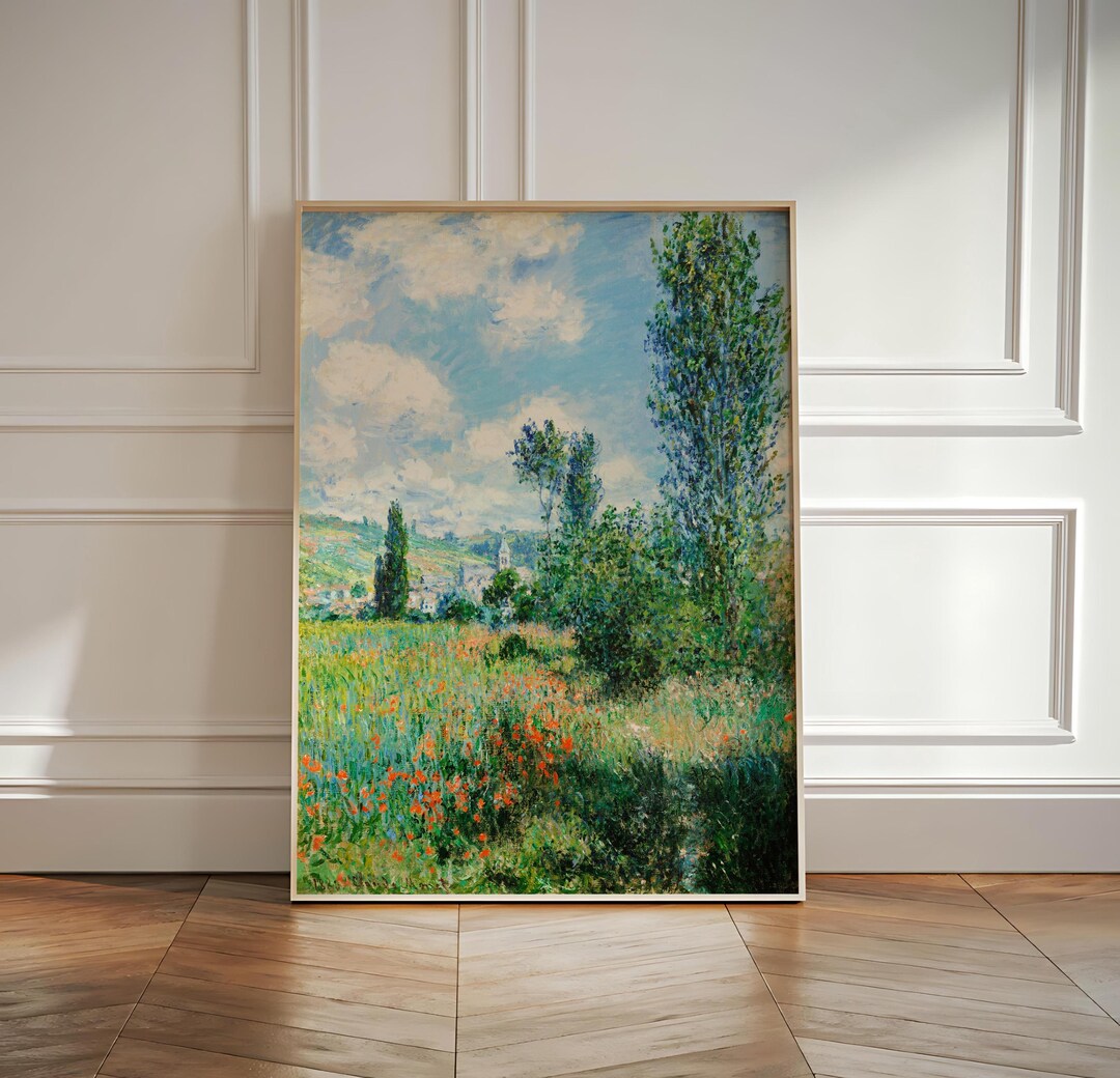 Claude Monet Art - Impressionist Landscape Print, Vintage Countryside ...