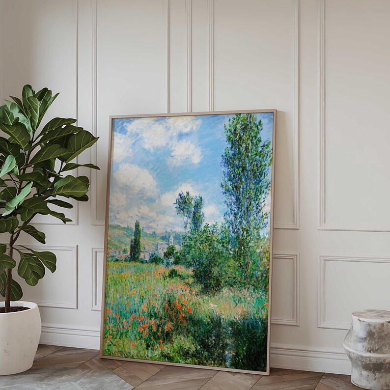 Claude Monet Art - Impressionist Landscape Print, Vintage Countryside ...