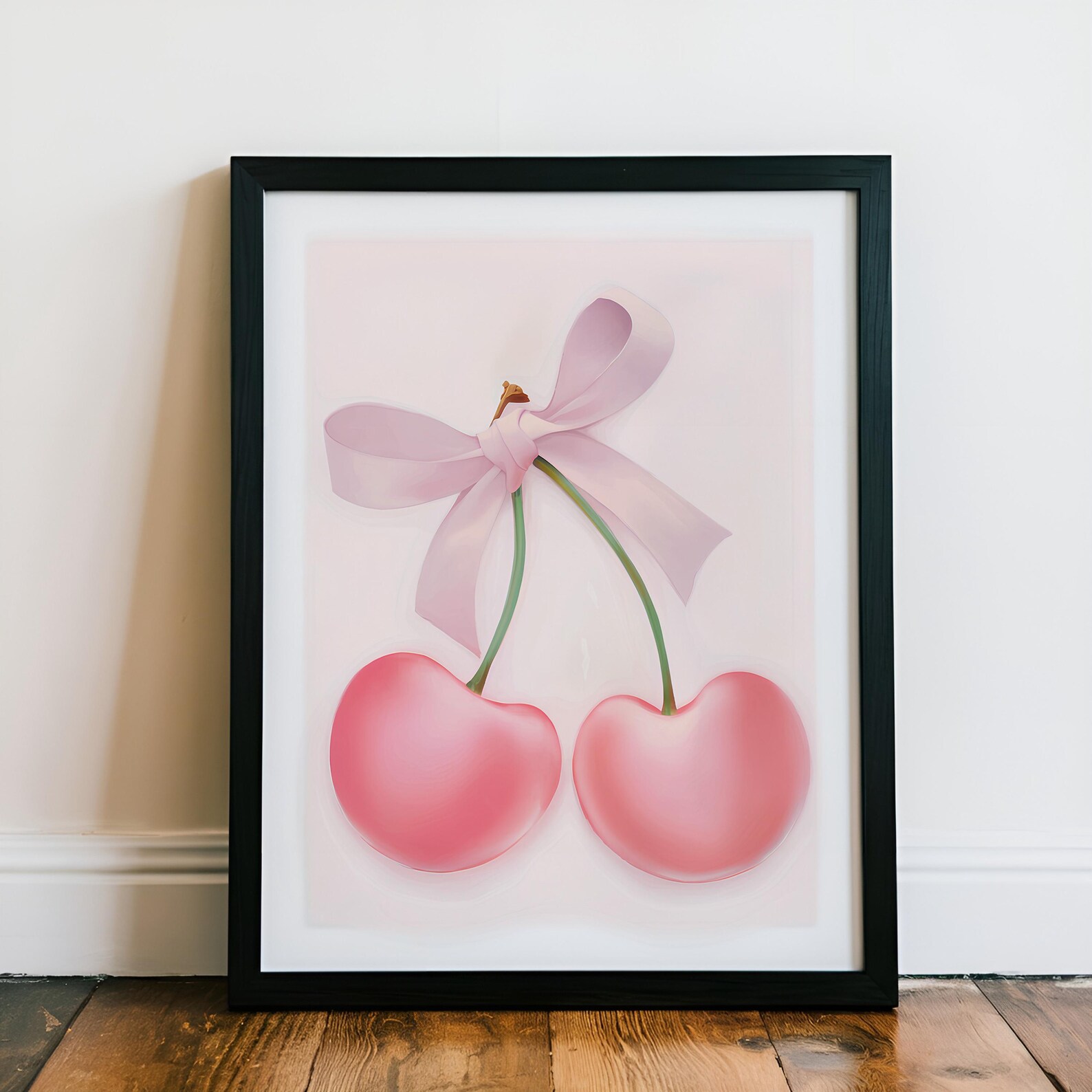 Pink Bow Wall Art Set of 3 - Preppy Aesthetic Decor for Teen Room ...
