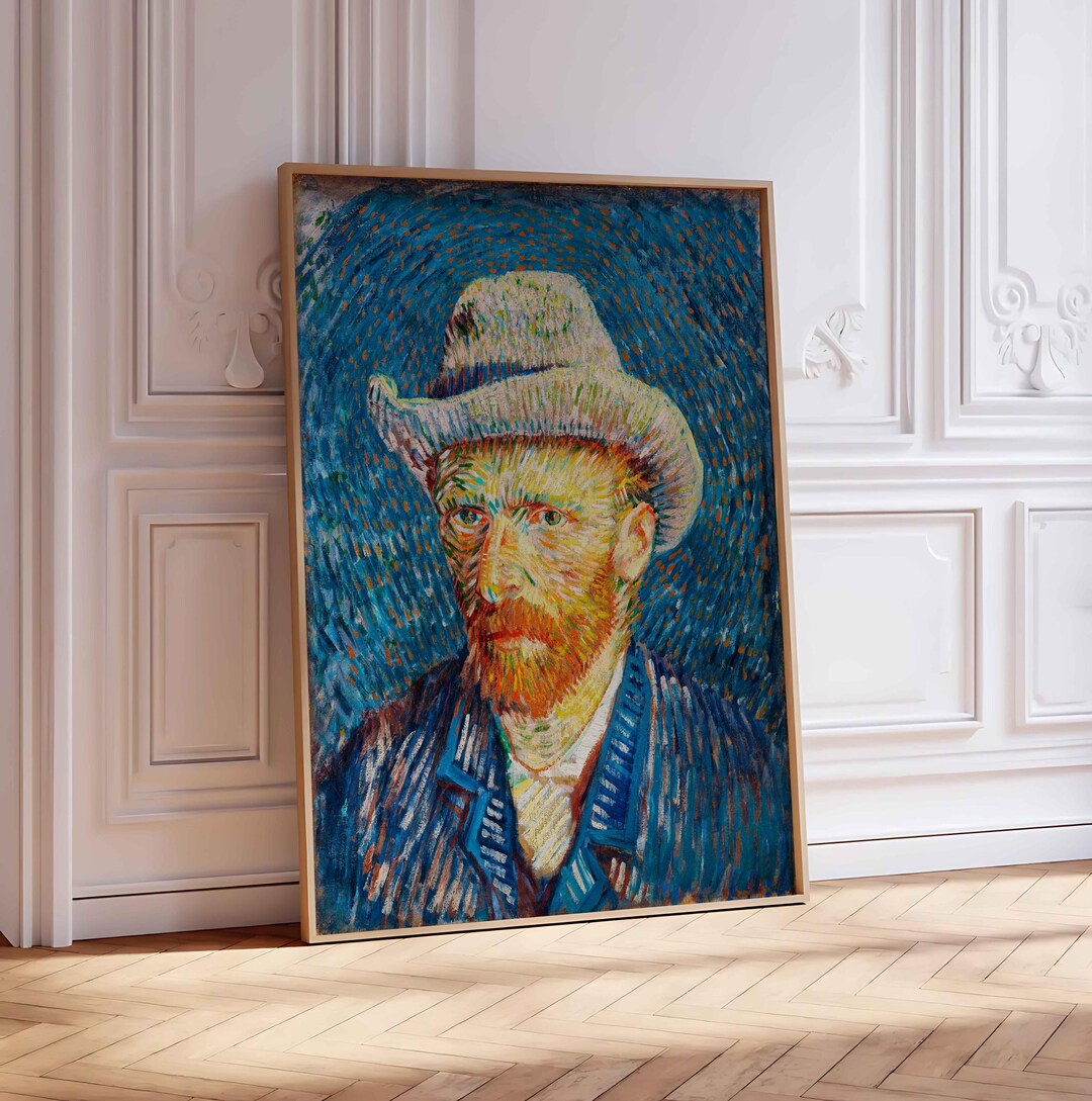 Van Gogh Art – Iconic Artist Face Poster, Moody Expressionist Wall ...