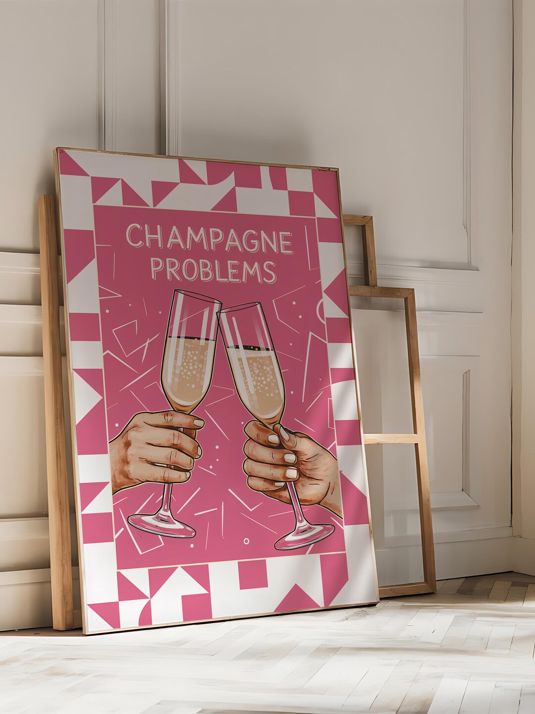 Taylor Swift Champagne Problems Print, Peach Pink Wall Art, Digital ...