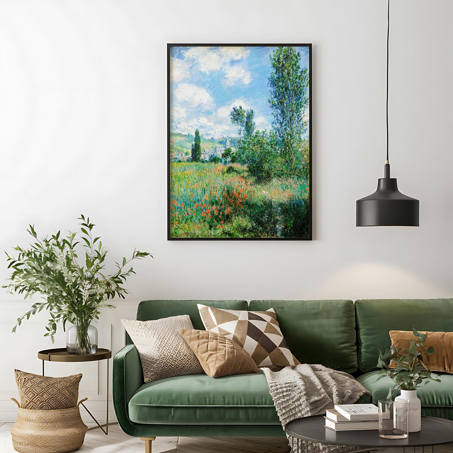 Claude Monet Art - Impressionist Landscape Print, Vintage Countryside ...